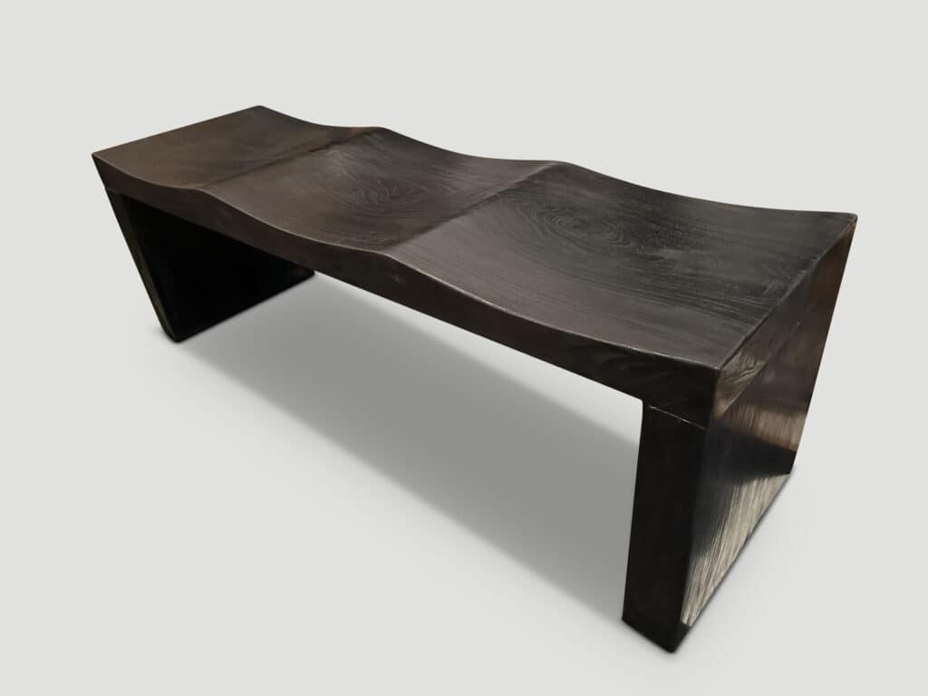 Triple Burnt Wave Bench P48A - Andrianna Shamaris